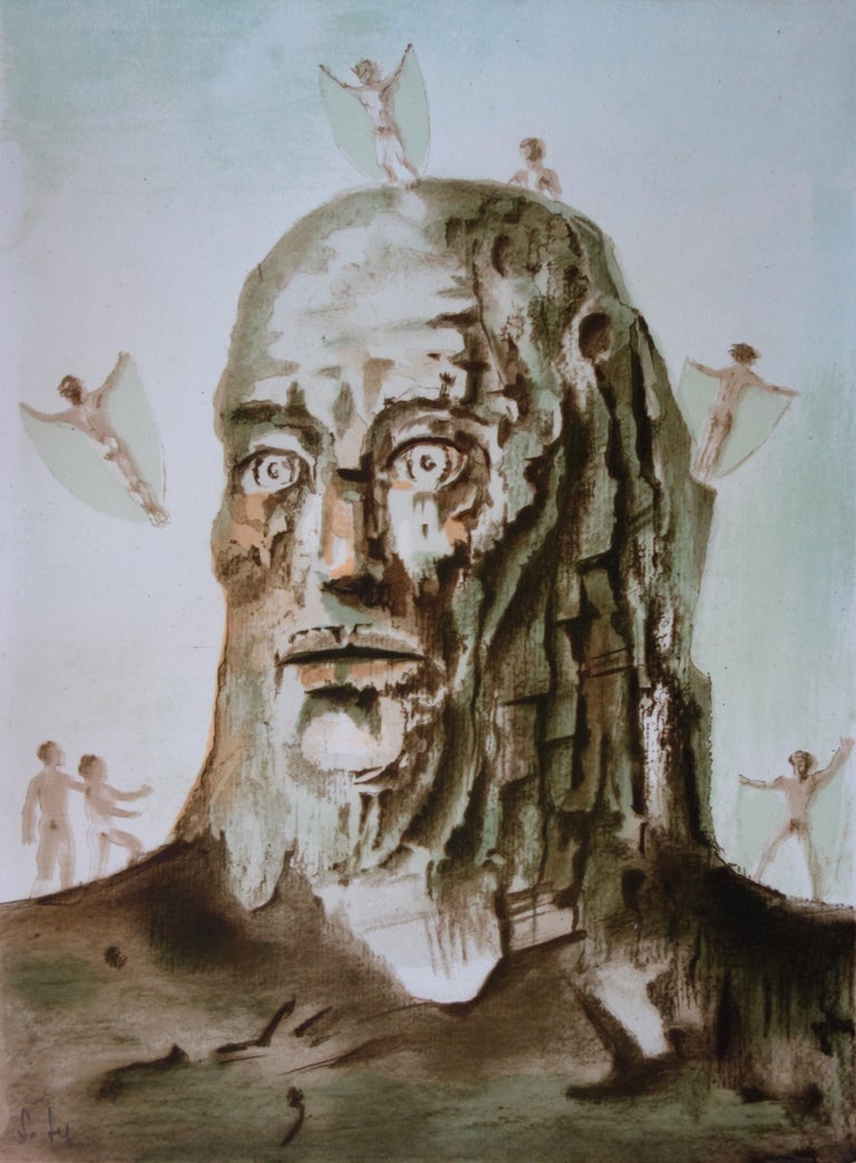 Stanislas Lepri - Golem and Angels - Original handsigned lithograph For ...