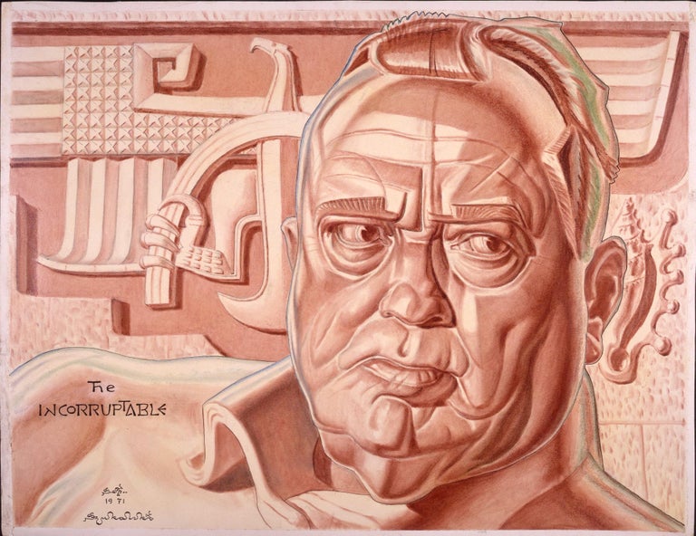 Stanislaw Szukalski - The Incorruptable, Painting For Sale at 1stdibs