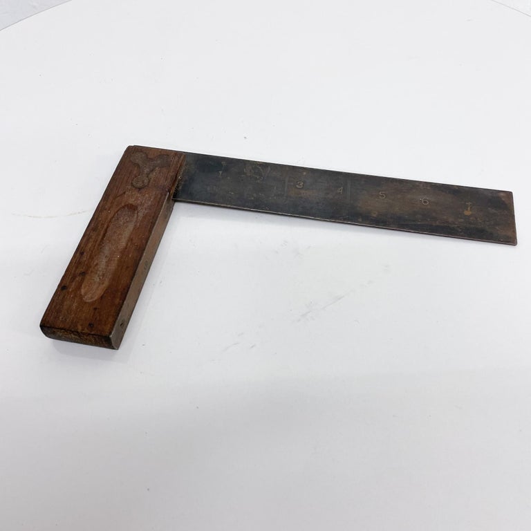 Stanley Antique Square Ruler Vintage Carpentry Tool in Rosewood and ...