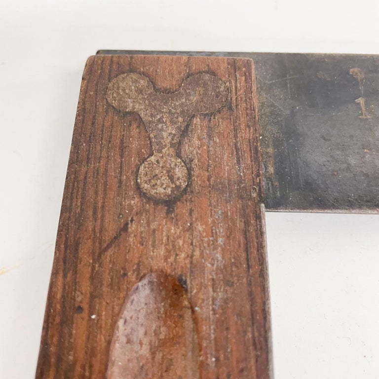 Stanley Antique Square Ruler Vintage Carpentry Tool in Rosewood and ...