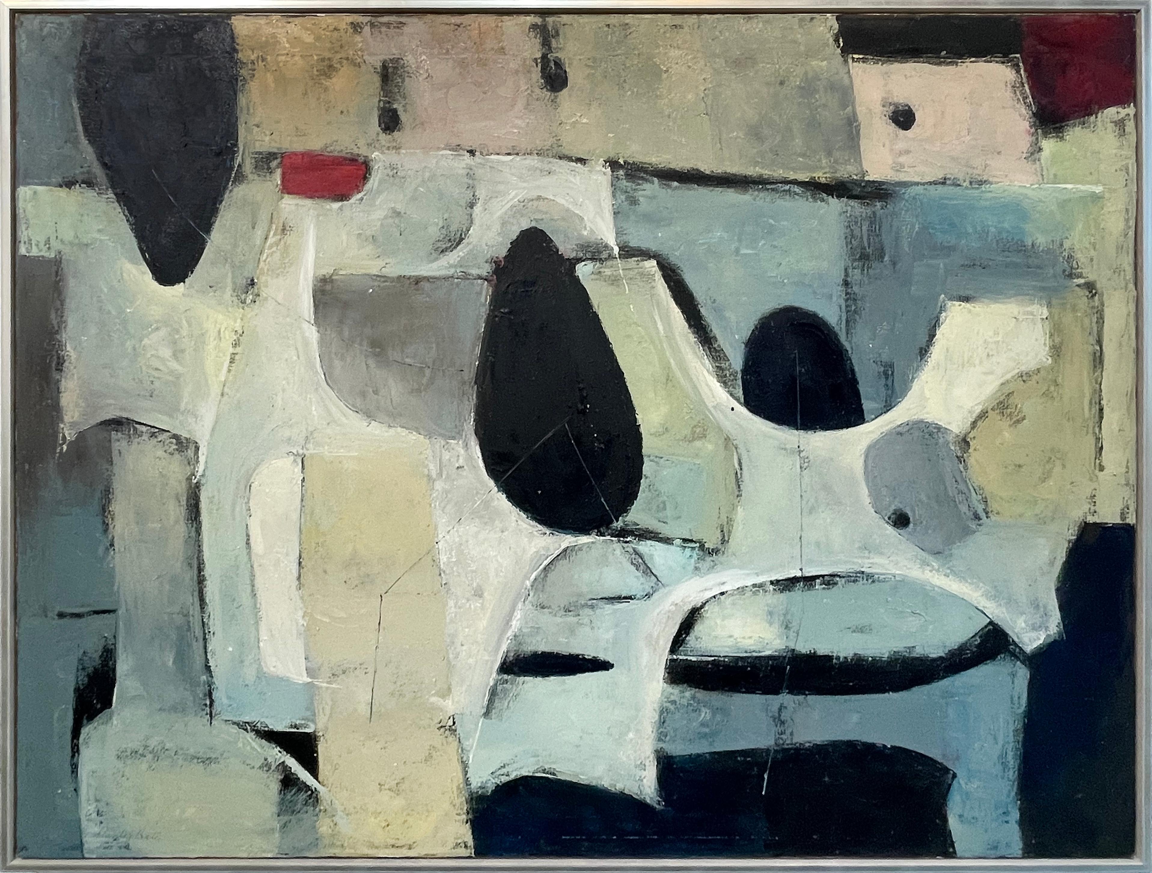 Stanley Bate - "Magdalena", 1969's Mid-Century Modern Abstract Oil ...