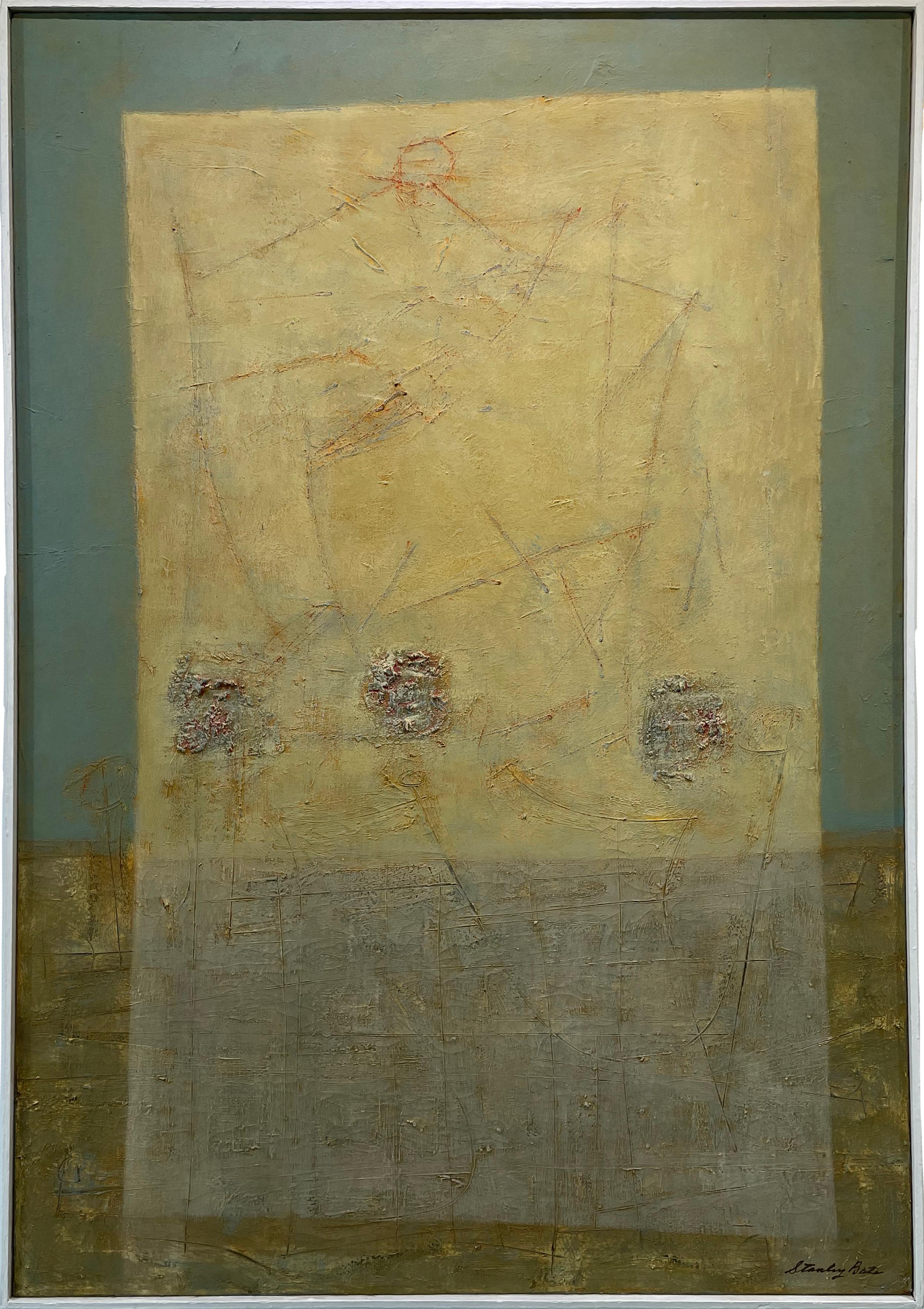 Stanley Bate - "Paphos," 1960s Modern Abstract Painting For Sale at 1stDibs