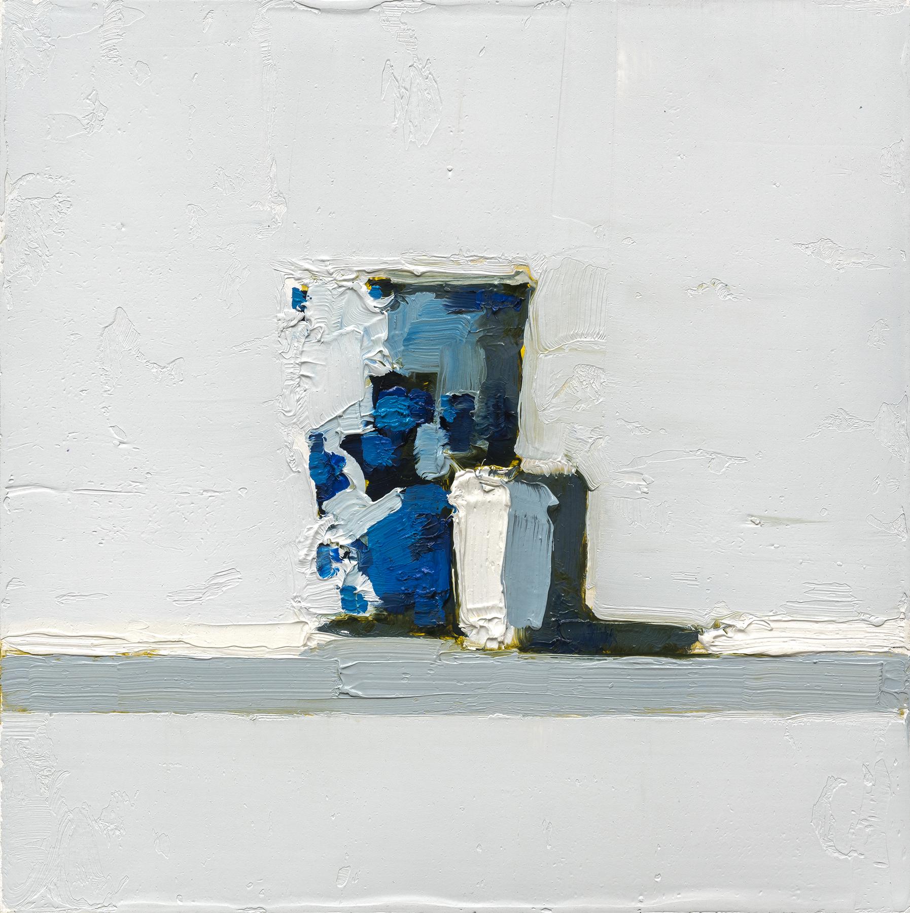 Stanley Bielen - Stanley Bielen "Minor Blue" Framed Oil on Paper ...