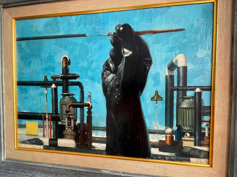 Stanley Meltzoff - Industrial Scene Acid Glove, Drafsman's Pencil and ...