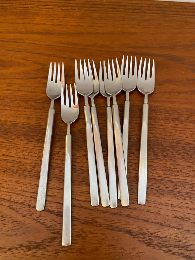 Stanley Roberts Flatware Set in the Style of Erik Herlow/ Service for 8 ...