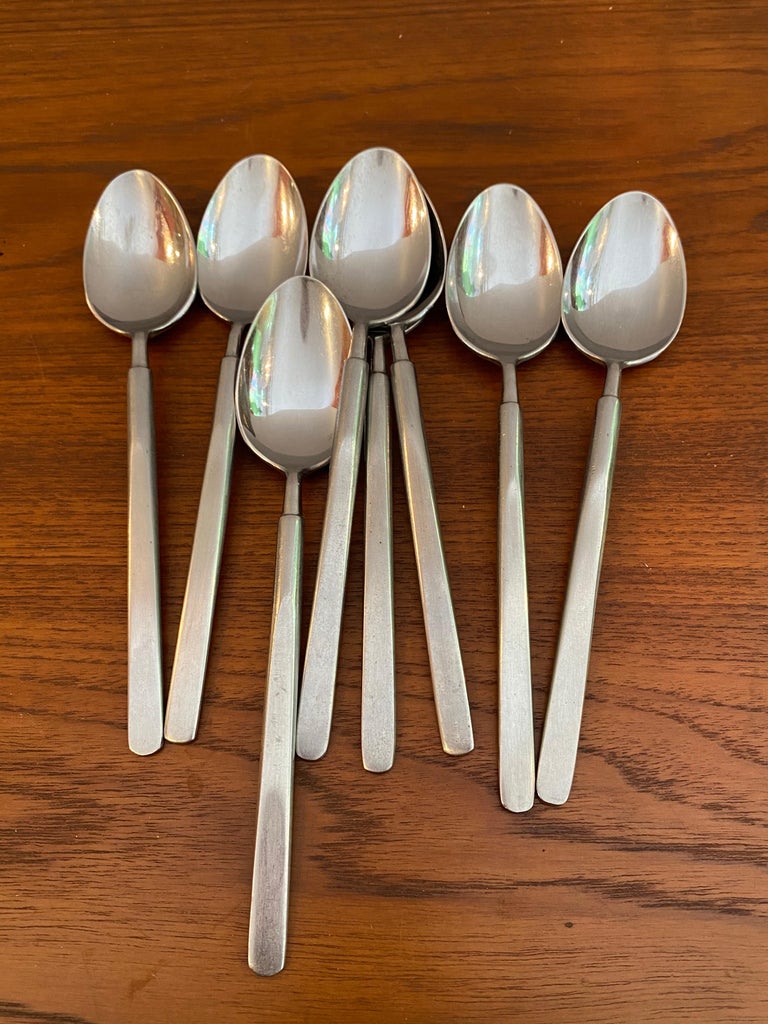 Stanley Roberts Flatware Set in the Style of Erik Herlow/ Service for 8 ...