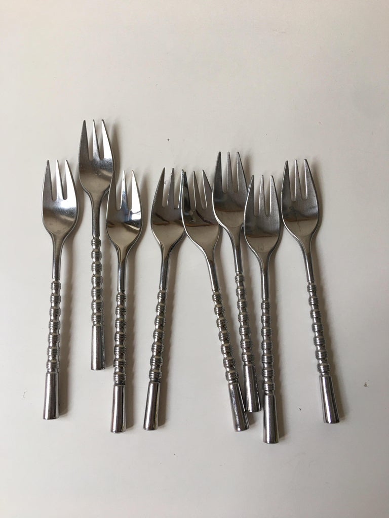 Stanley Roberts Service for 8 Mid-Century Modern Flatware Set 50 Pieces ...