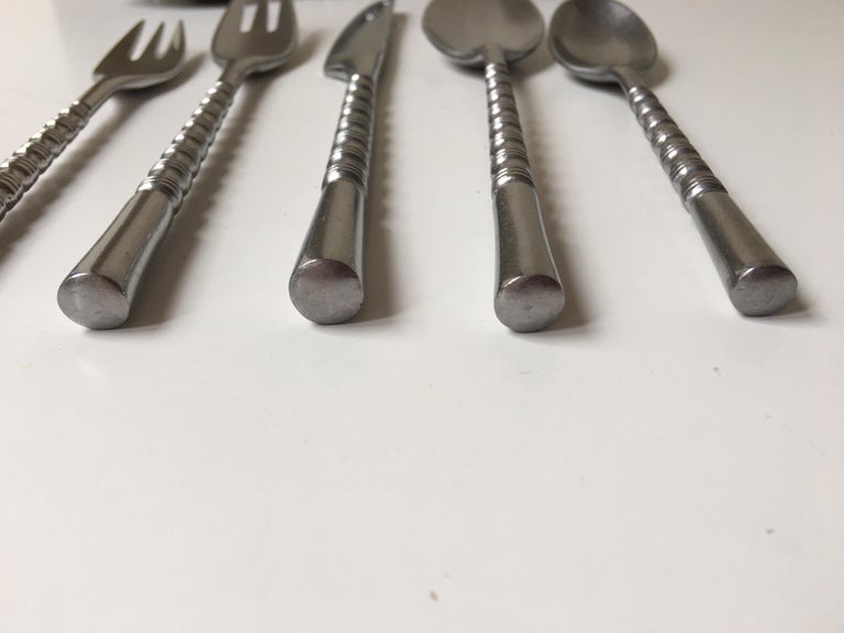 Stanley Roberts Service for 8 Mid-Century Modern Flatware Set 50 Pieces ...