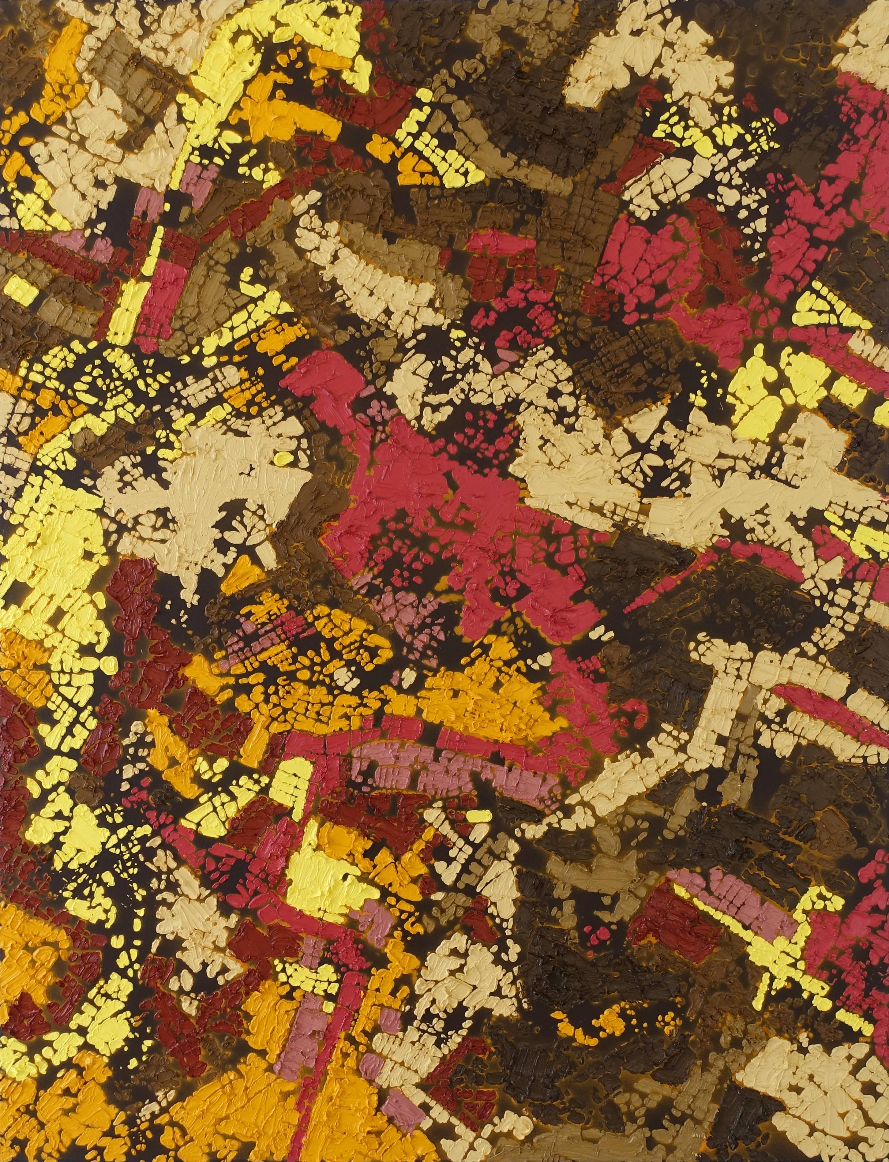 Stanza - A Guide to the Past - British Abstract art oil painting ...