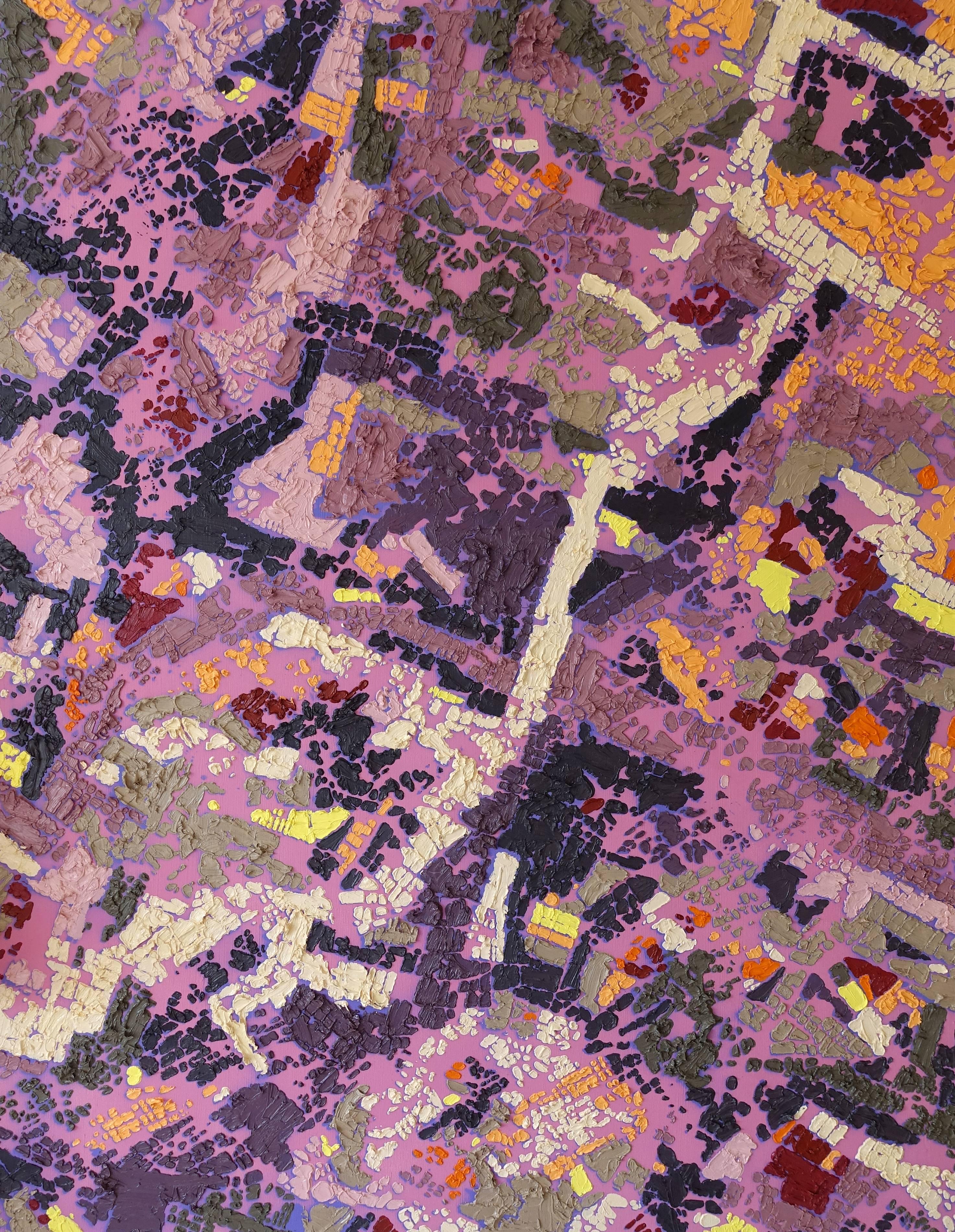 Stanza - Towards a New Ending - British Abstract art oil painting ...