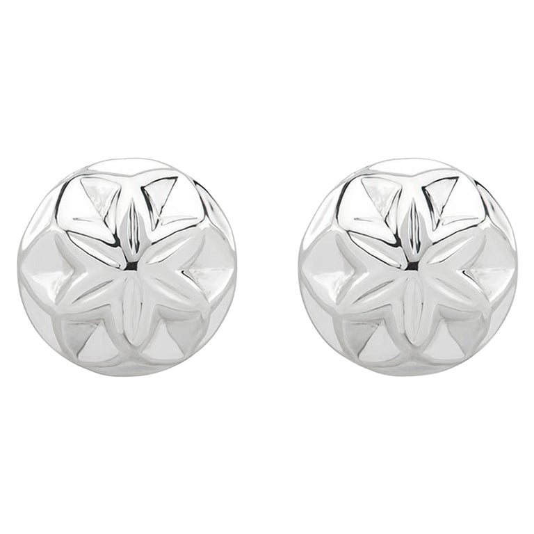 Silver Star Cactus Earrings For Sale at 1stDibs