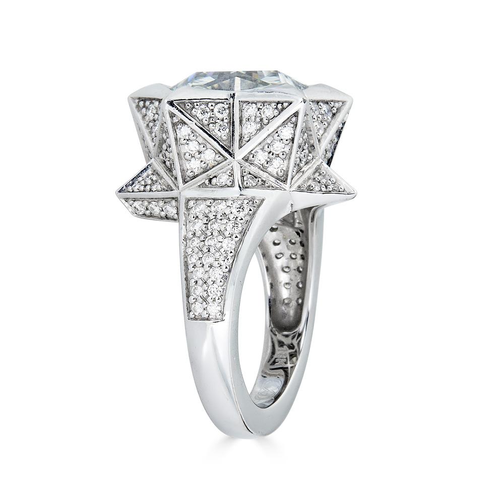 Star Engagement Ring For Sale at 1stDibs | star diamond ring, star ...