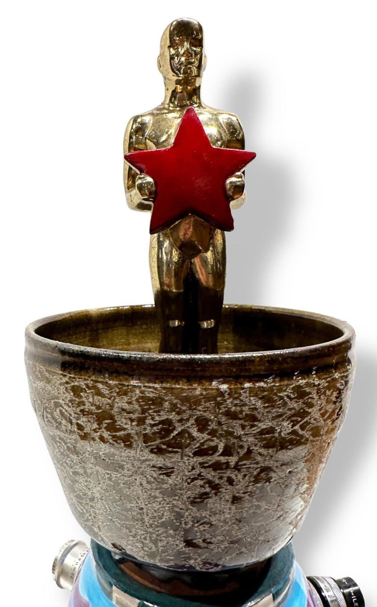 Star Glaze, Ceramic and Found Object Assemblage Sculpture For Sale at ...