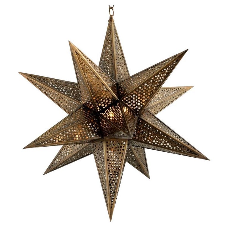 Star Of the East Five Light Chandelier Large For Sale at 1stDibs