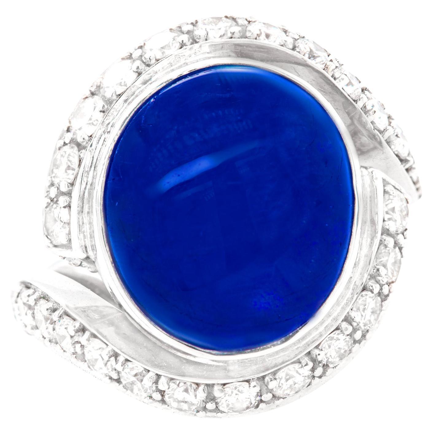 Van Cleef and Arpels 20 Carat Kunzite and 2.50 Carat Diamonds Ring 18 ...