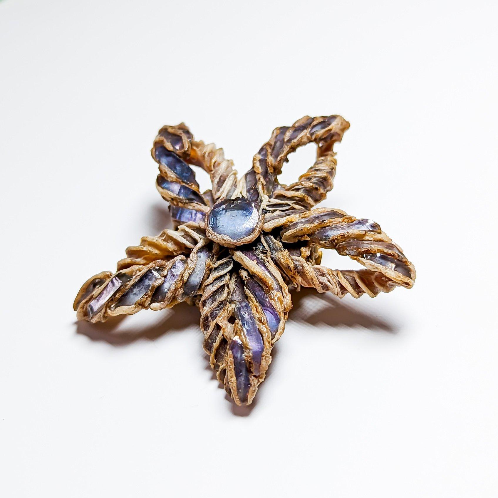 Star-Shaped Talosel Brooch By Line Vautrin, France / C.1960 For Sale at ...
