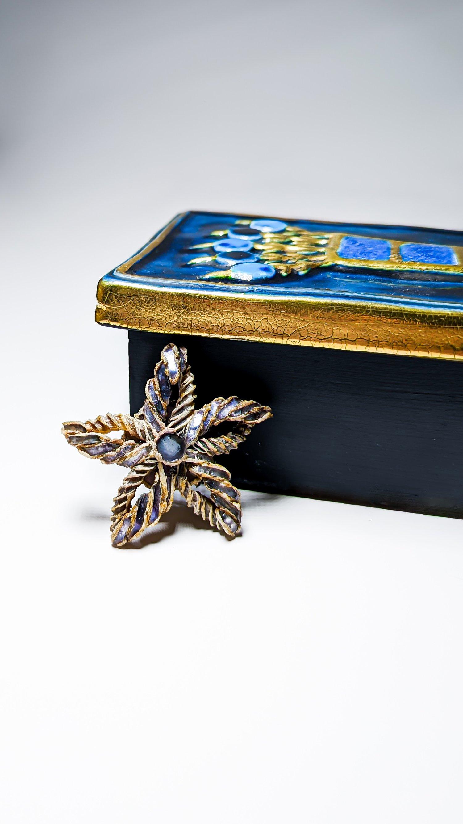 Star-Shaped Talosel Brooch By Line Vautrin, France / C.1960 For Sale at ...