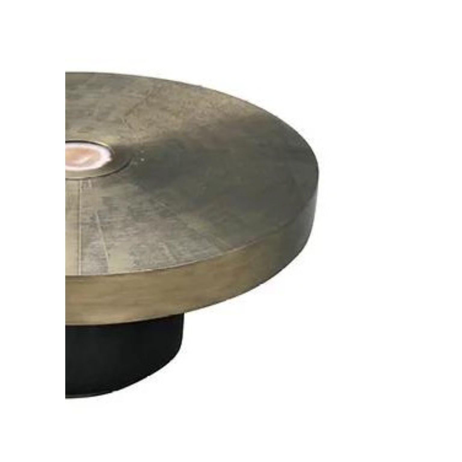 Star Trek Round Brass Coffee Table by Felix De Boussy For Sale at 1stDibs