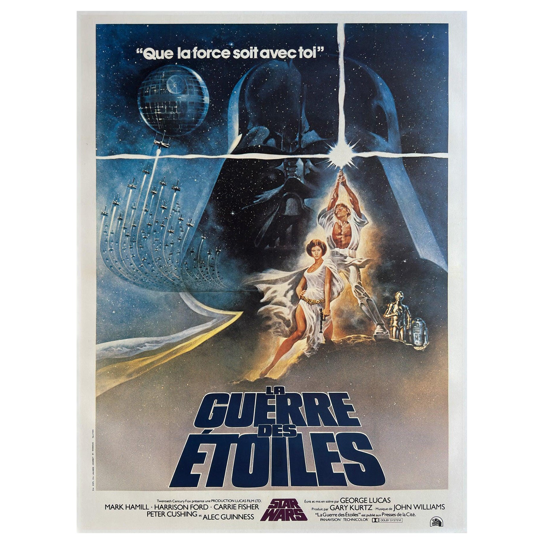 STAR WARS 1977 International US Film Movie Poster, 1st Printing, TOM ...