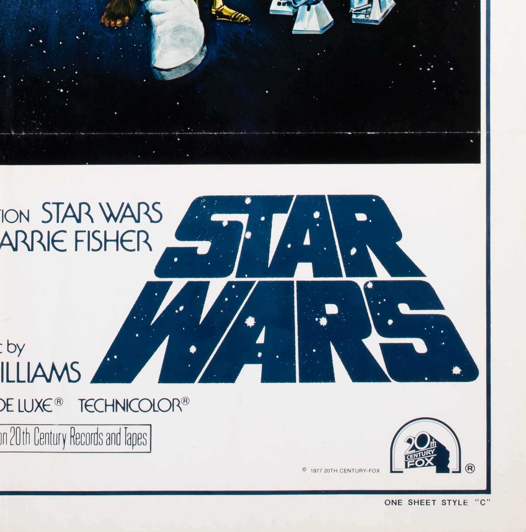 STAR WARS 1977 International US Film Movie Poster, Style C, Tom ...