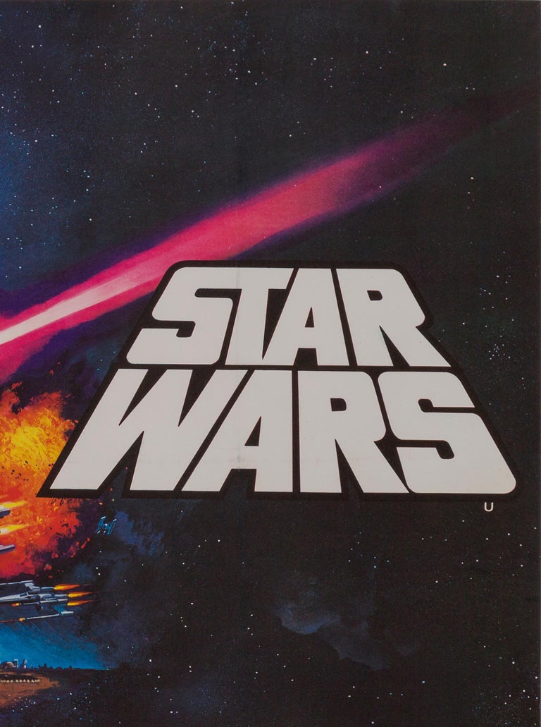'Star Wars' Original Vintage British Quad Movie Poster by Tom Chantrell ...