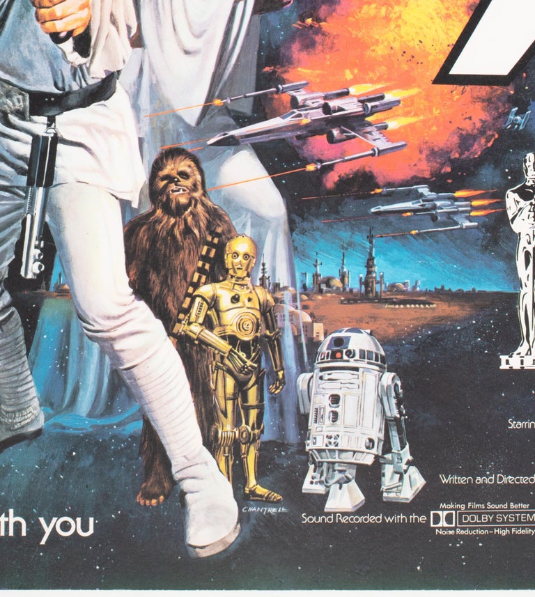 Star Wars Original 1977 UK Quad Style C Oscars Film Movie Poster ...