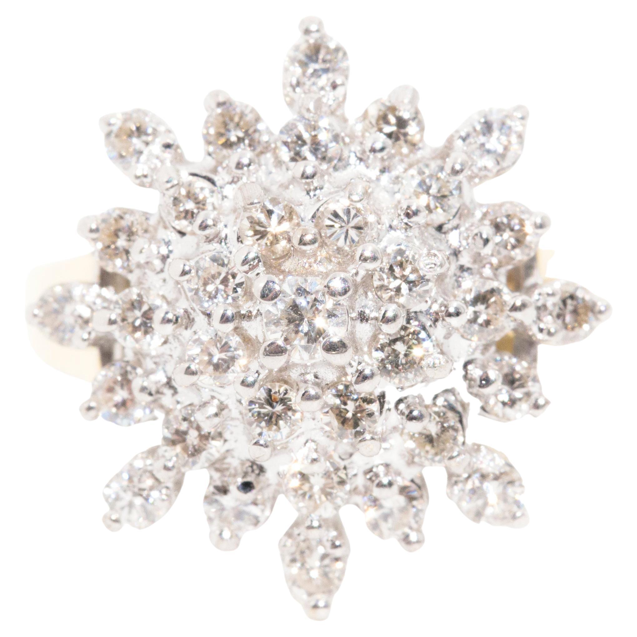 Antique 12K Gold Sapphire and Mine Cut Diamond Ring For Sale at 1stDibs ...