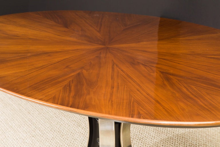 Starburst Oval Dining Table by Osvaldo Borsani for Stow Davis, 1970s ...