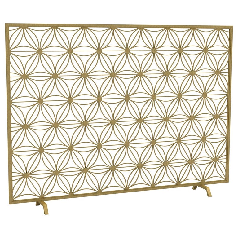 Starry Eyed Fireplace Screen in Pure Gold For Sale at 1stDibs
