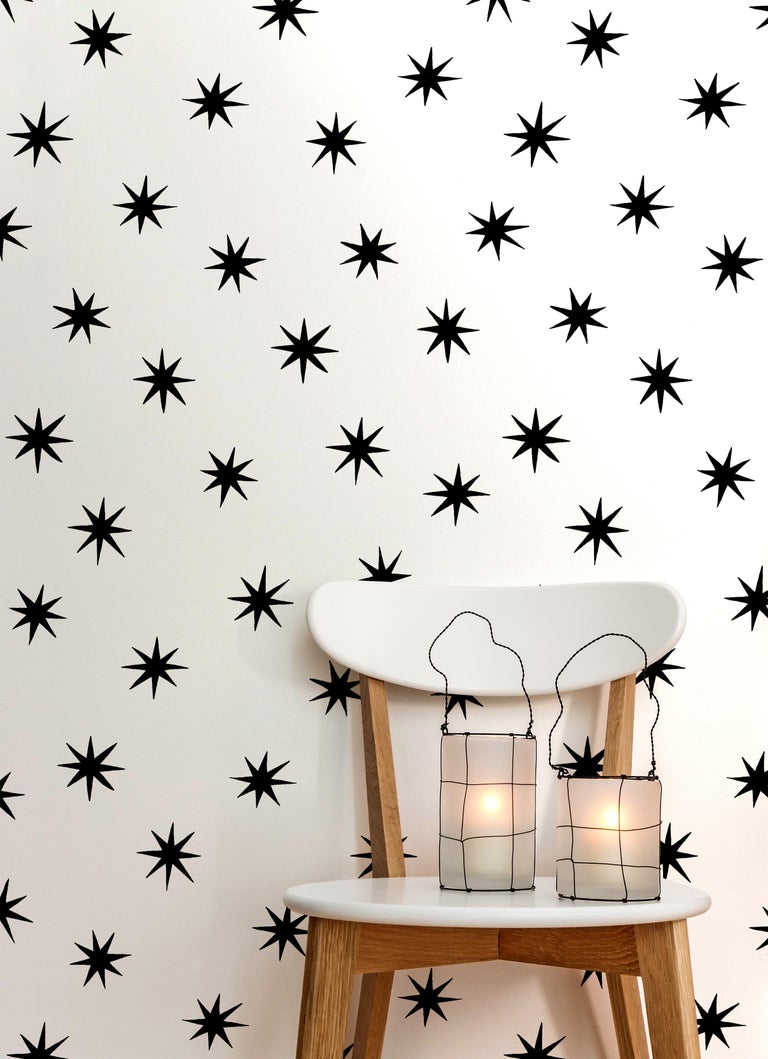 Stars in White and Black on Smooth Paper For Sale at 1stDibs