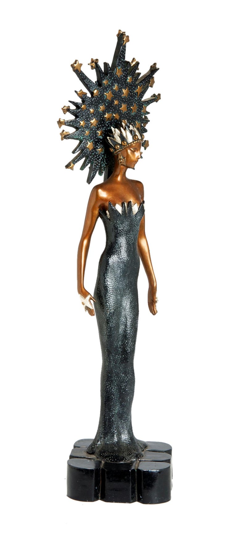 "Starstruck' Erte Bronze Art Deco Statue, signed For Sale at 1stDibs