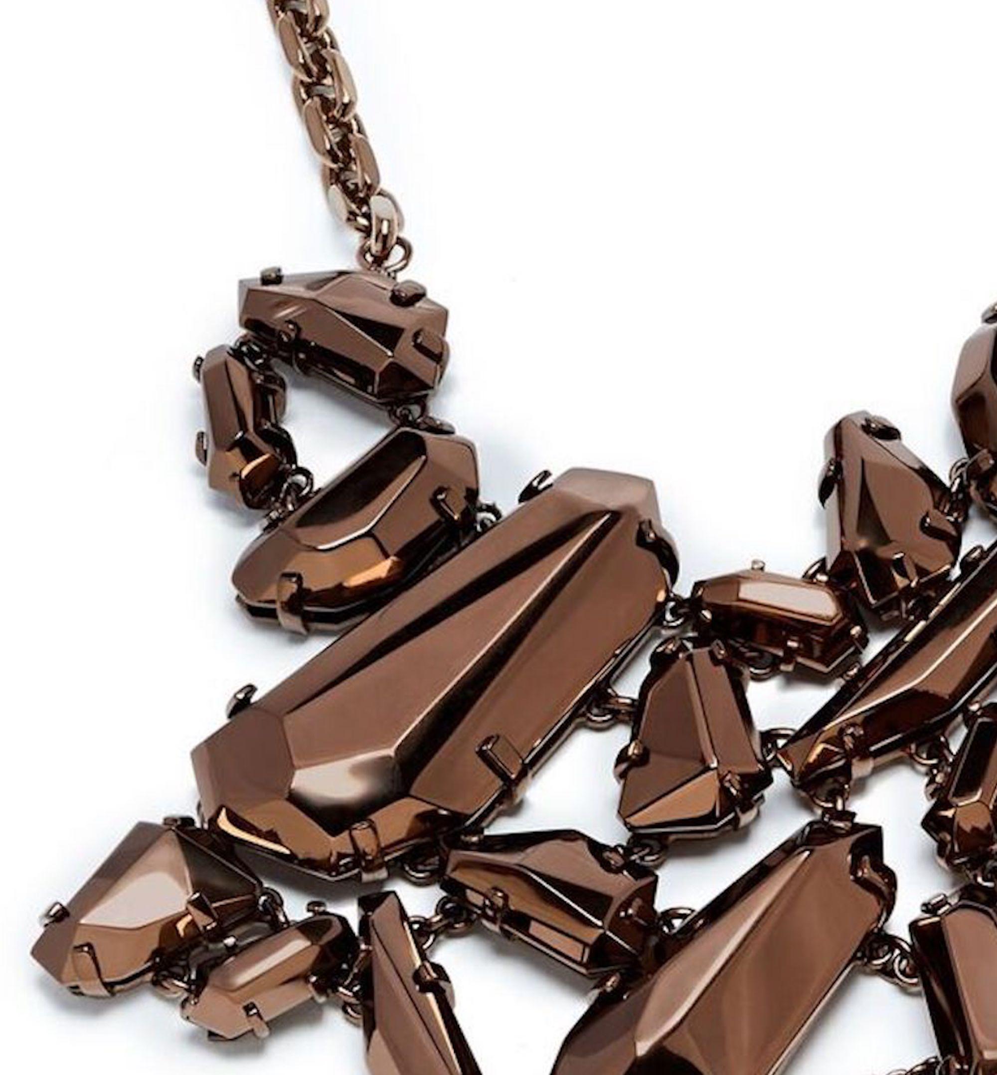 Statement Fall 2008 Burberry 'Chunky' Bronze Metalic Necklace - Runway ...
