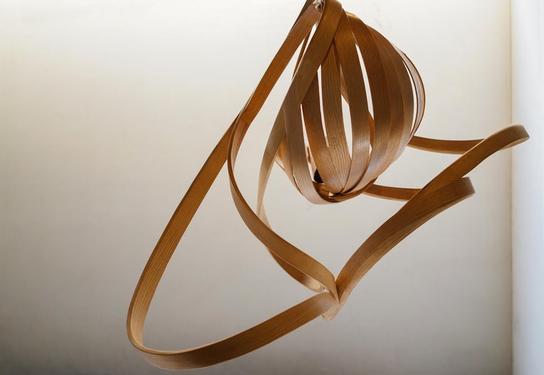 Statement Lighting, Sculptural Bentwood Chandelier by Raka Studio For ...