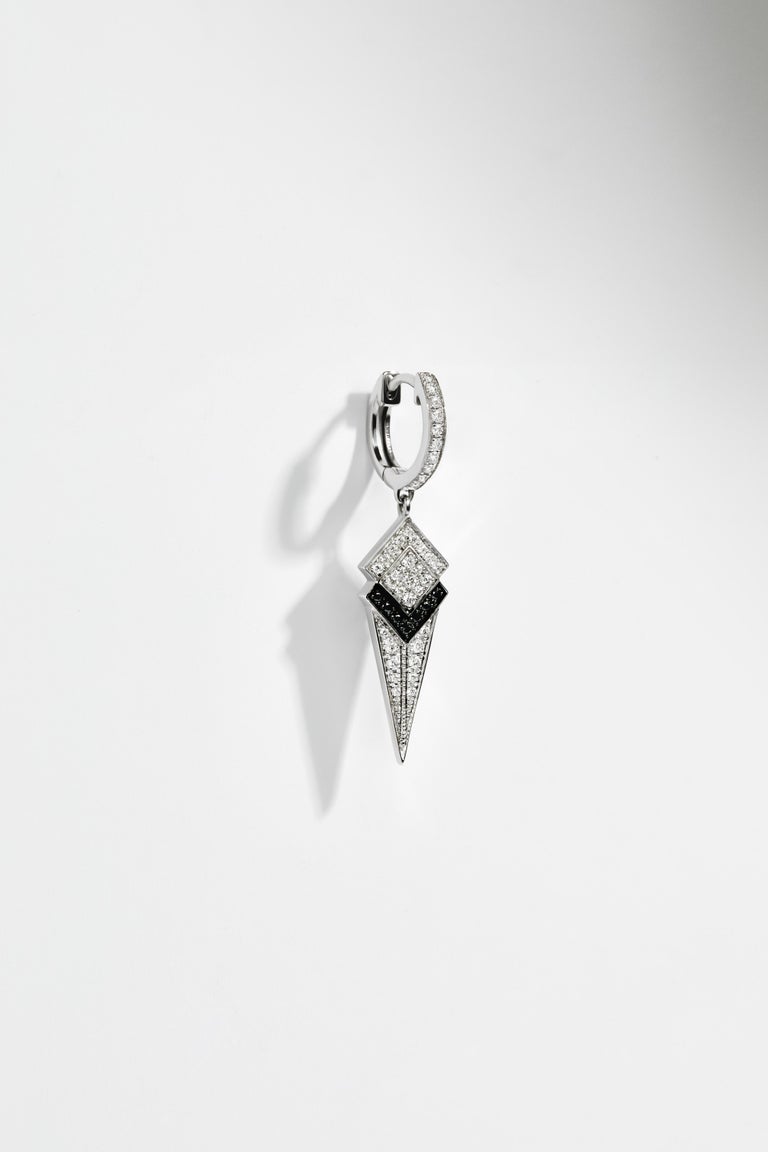 Statement Paris , Unit Hoop Stairway Cone Gradiant Diamonds and Silver ...