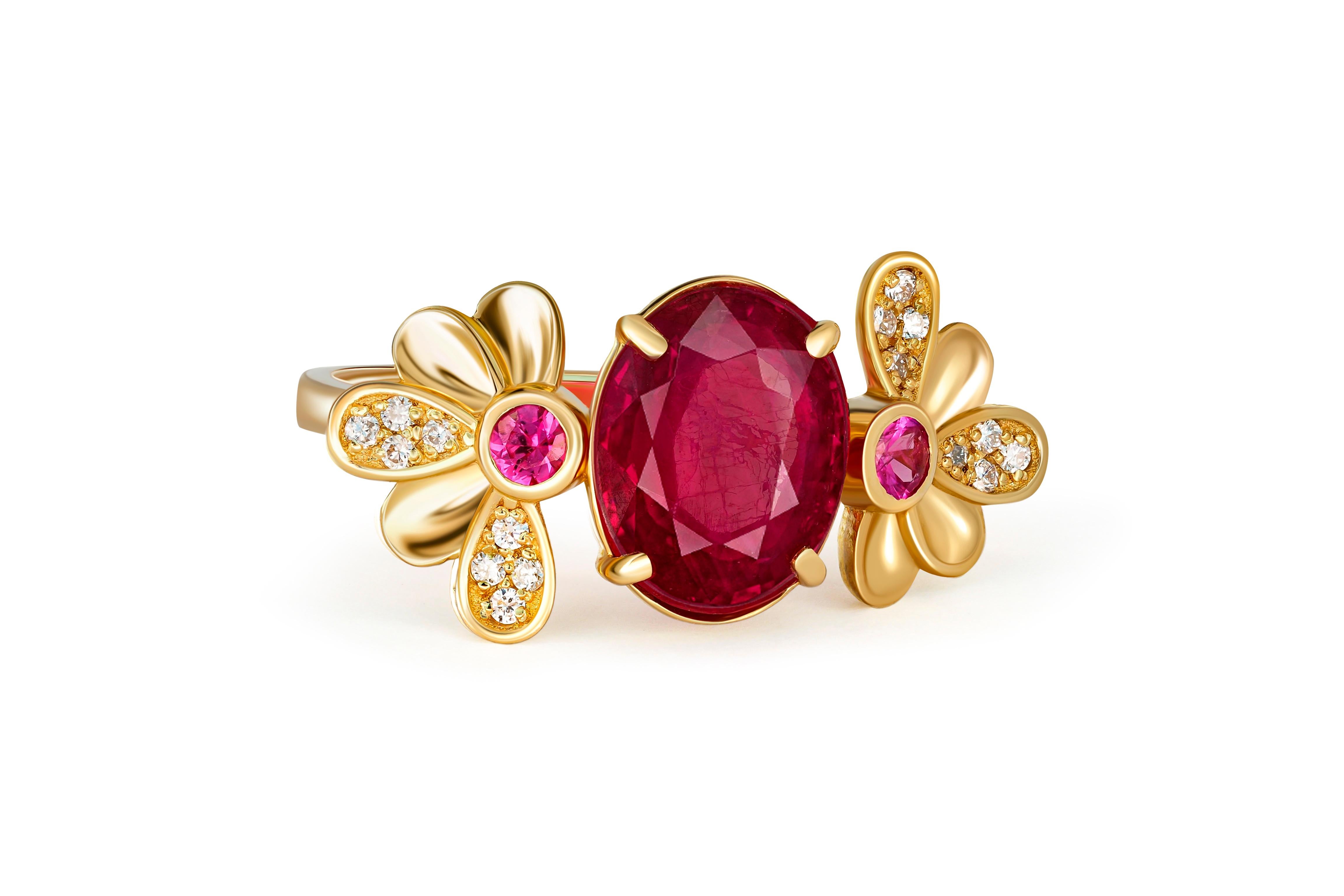 Statement ruby ring. For Sale at 1stDibs