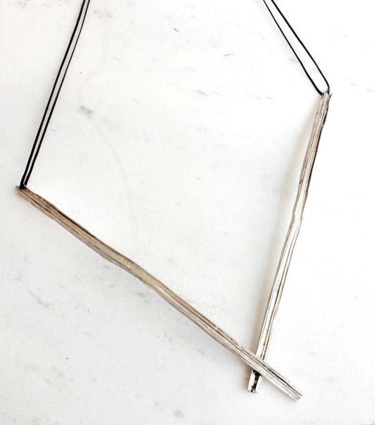 Statement Silver Necklace For Sale at 1stDibs
