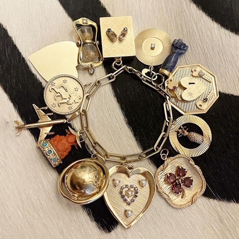 Statement Size Vintage 14k Gold and Blue Sapphire 3D Baby Shoe Book ...