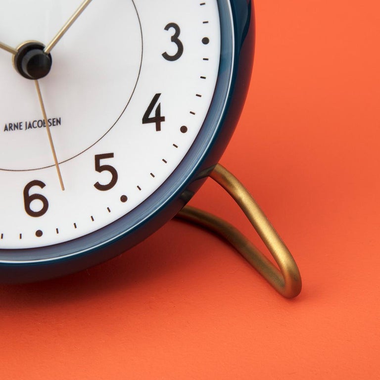 Station Table Clock Teal/White For Sale at 1stDibs