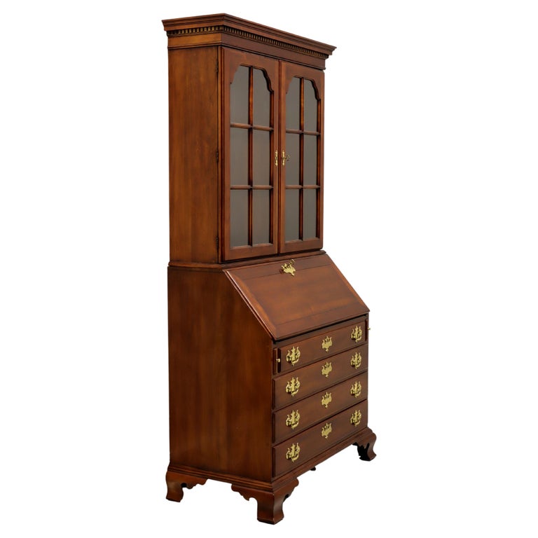 STATTON Centennial Solid Cherry Chippendale Style Secretary Desk For ...