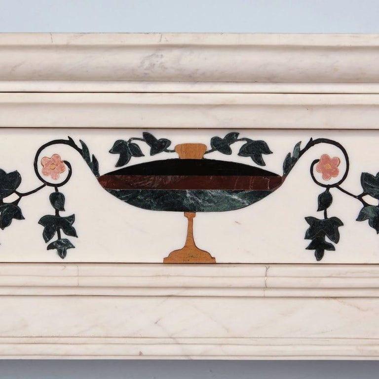 Statuary Marble and Scagliola Fire Surround after Pietro Bossi For Sale ...