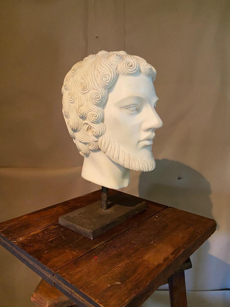Statuary Marble Bust of Greek Philosopher Thales of Miletus For Sale at ...