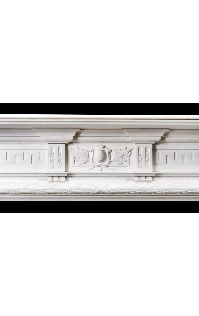 Statuary Marble Fireplace from the Late Victorian/Edwardian Period ...
