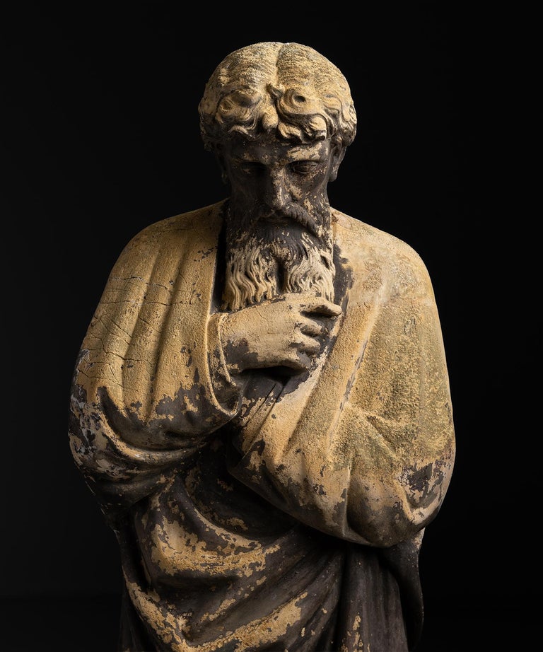Statue of a Saint, France, circa 1870 For Sale at 1stDibs