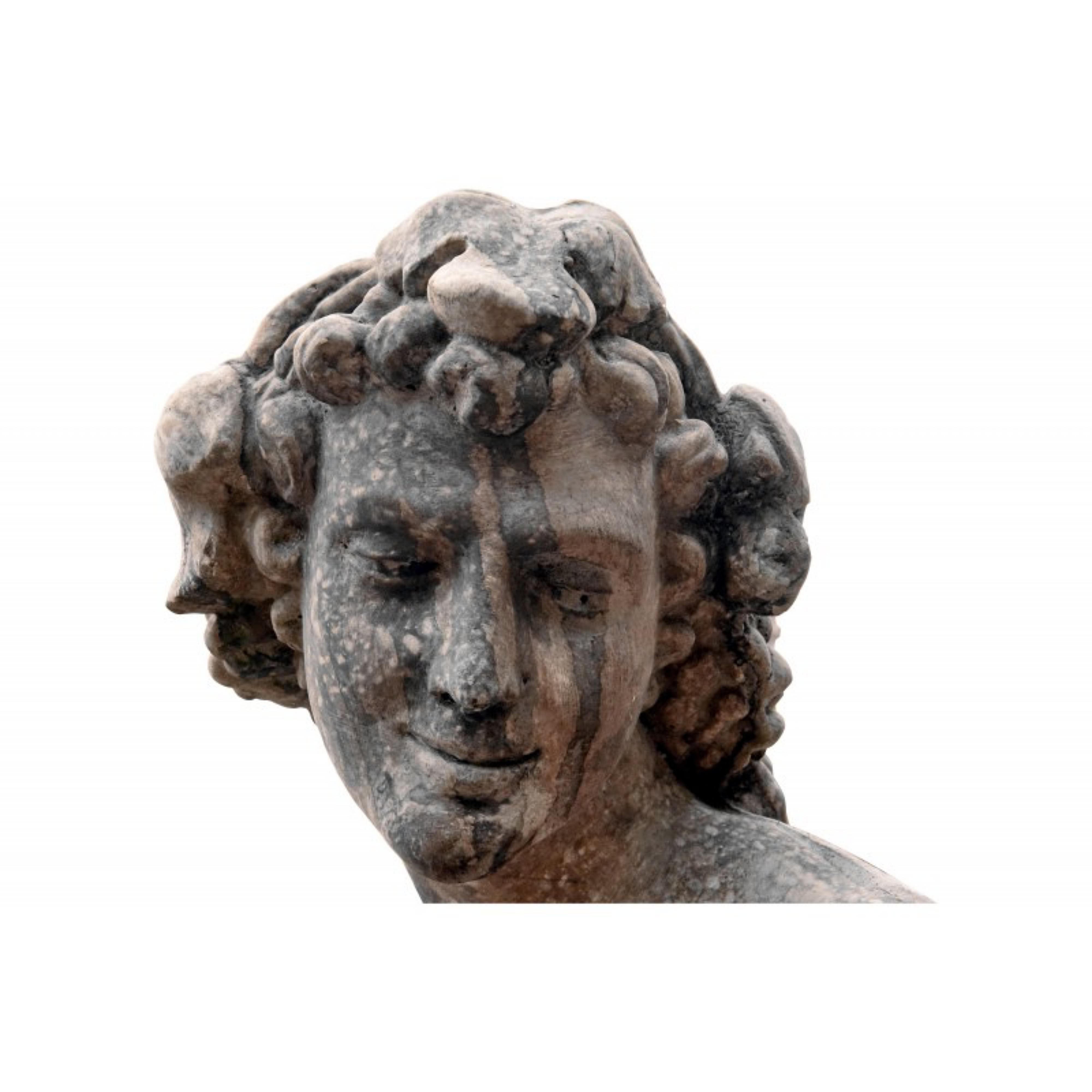 STATUE OF BACCHUS IN CEMENT HEIGHT 180 CM WITHOUT BASE 20th century For ...