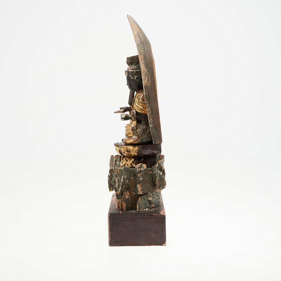 Statue of Kannon, Godess of Mercy, Guilded Wood, Japan, 19th Century at ...