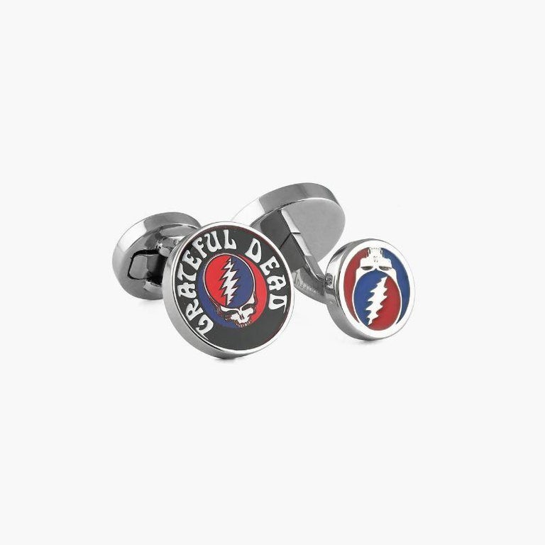 'Steal Your Face' Artistic Skull Cufflinks For Sale at 1stDibs