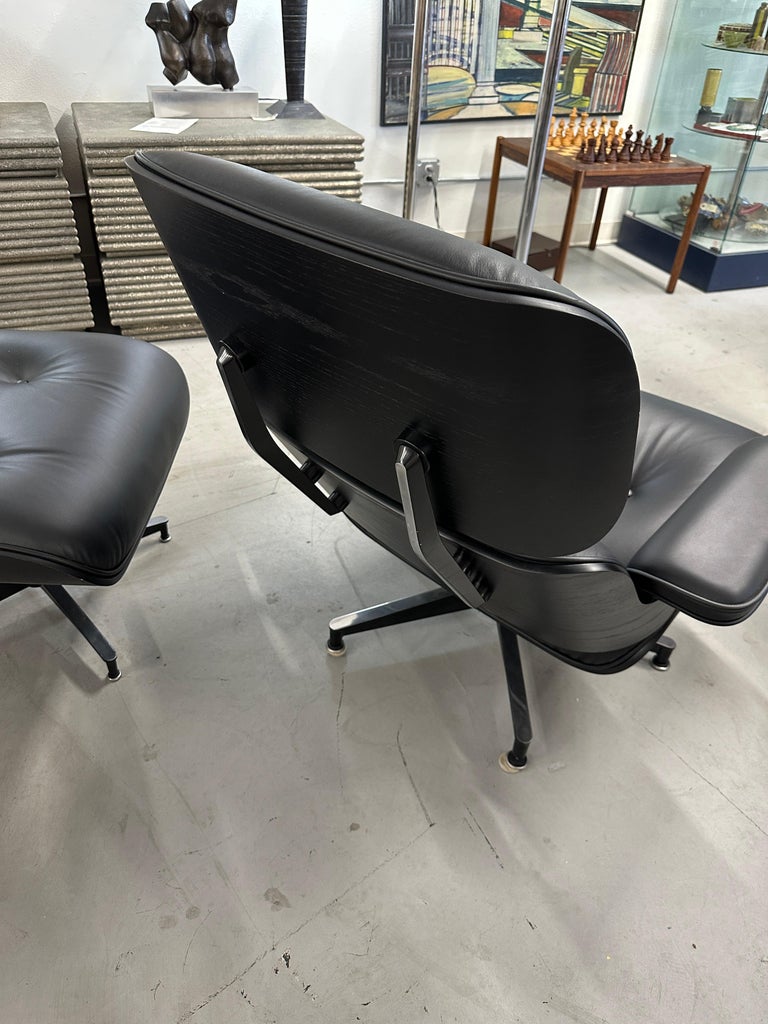 "Stealth" All Black Herman Miller Eames Chair and Ottoman 2017-Tall ...