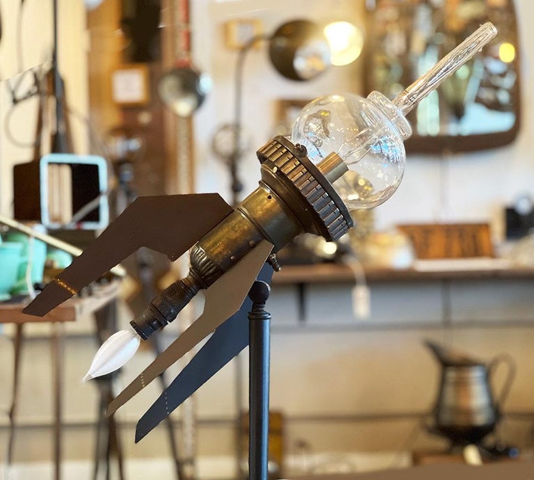 Steam-Punk Rocket Desk Lamp For Sale at 1stDibs | steampunk rocket lamp