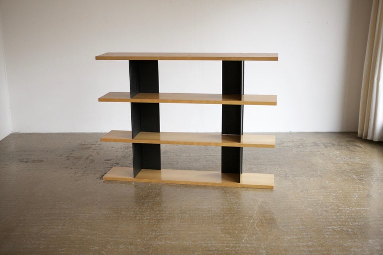 Steel and Beech Freestanding Shelving For Sale at 1stDibs