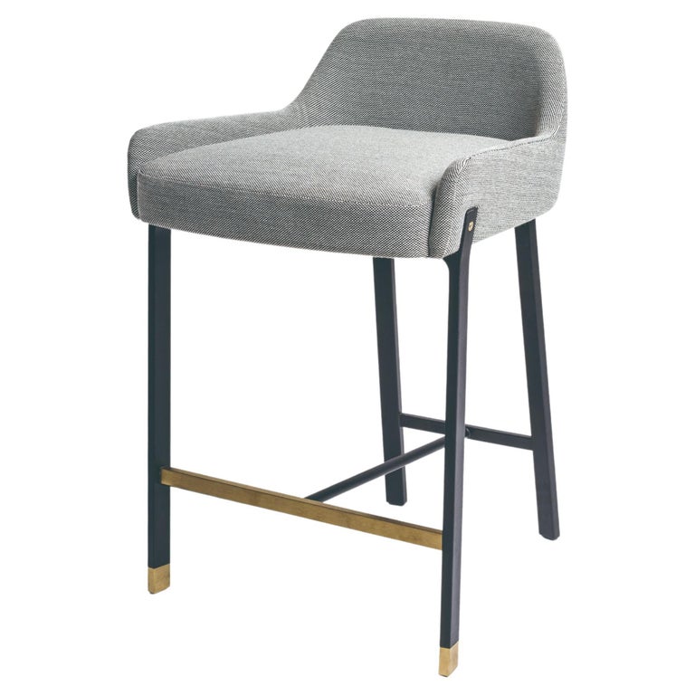 Steel and Upholstered PU Leather Omega Ice Counter Stool, Blink SH610 ...